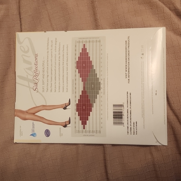 Hanes | Accessories | Hanes Silk Reflections Control Top Stocking ...